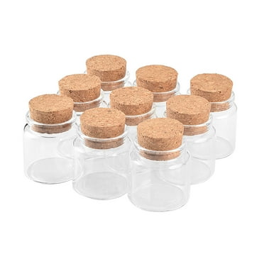 Mini Glass Containers with Cork Lid, 4pk - Walmart.com