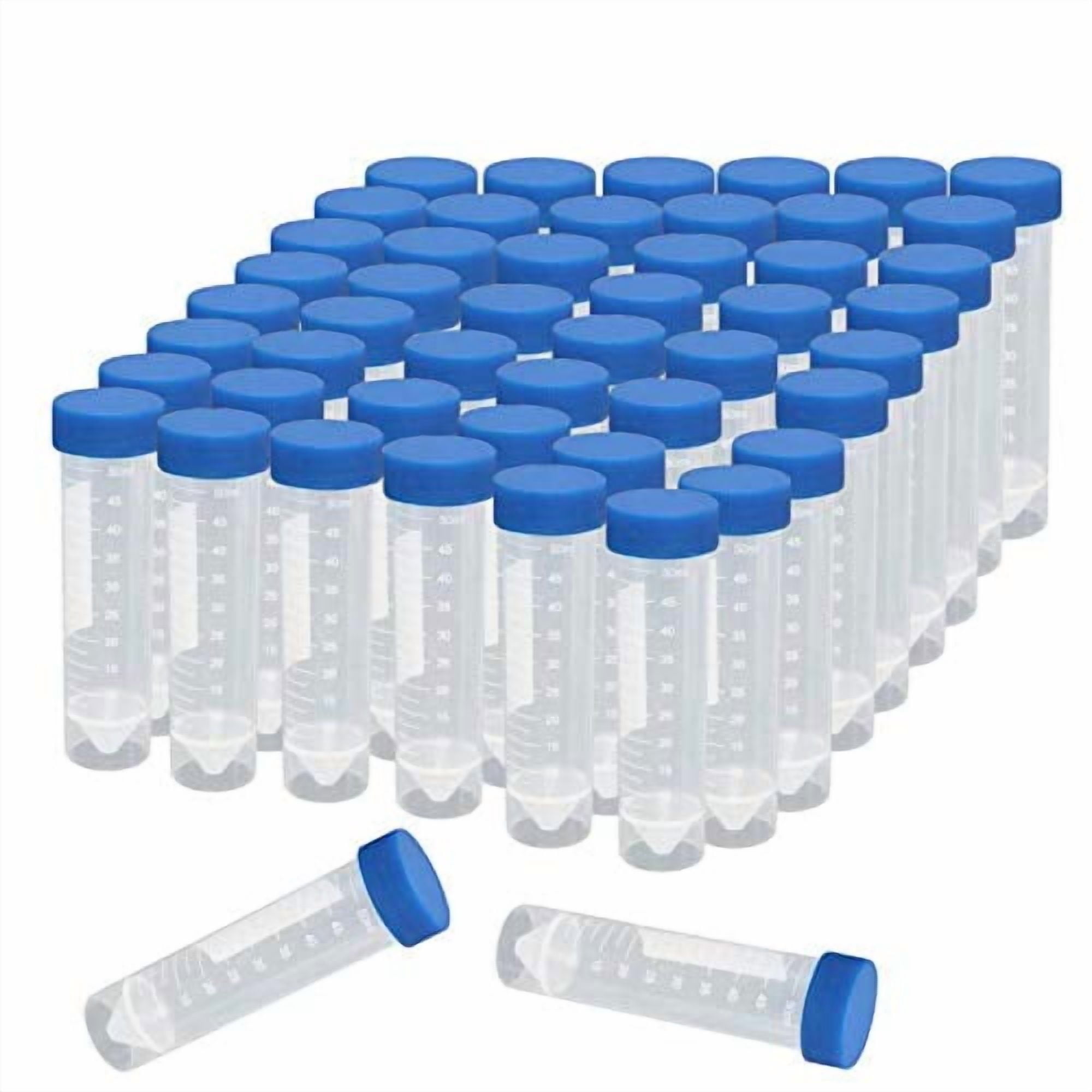 50ml Plastic Centrifuge Tubes with Screw Cap, CertBuy 50 Pack Self ...