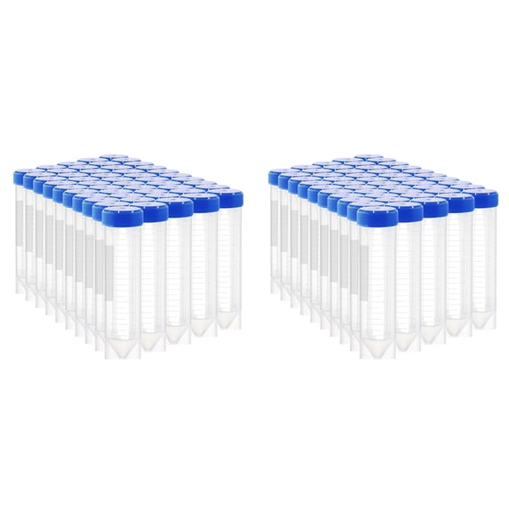 50ml Plastic Centrifuge Tubes with Screw Cap, 100 PCS 50ml Self ...