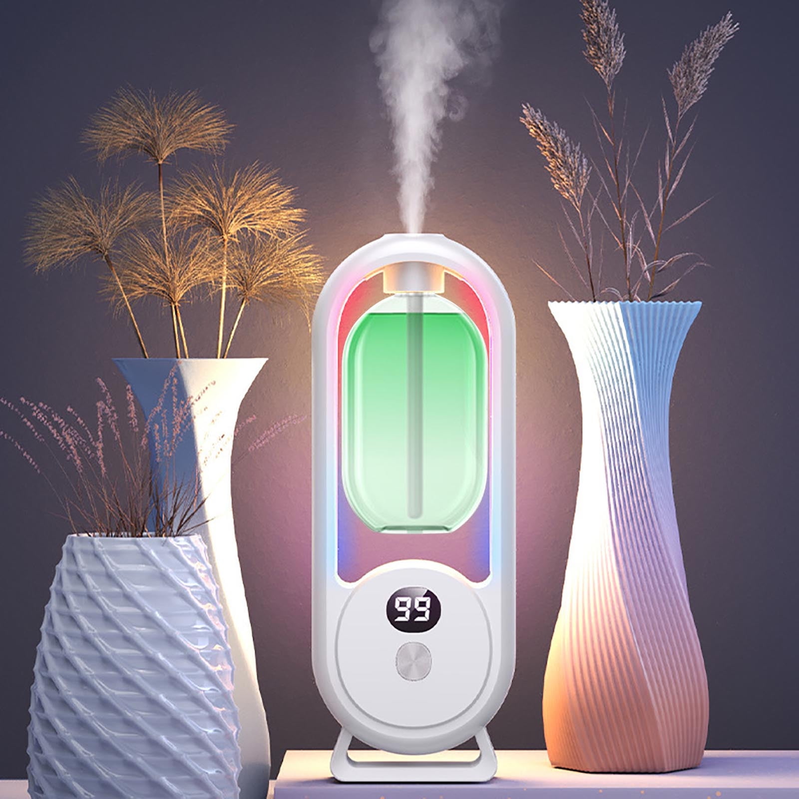 50ml Smart Wireless Aromatherapy Diffuser - 360° Vertical Spray, 5 Adjustable Modes, Home ...