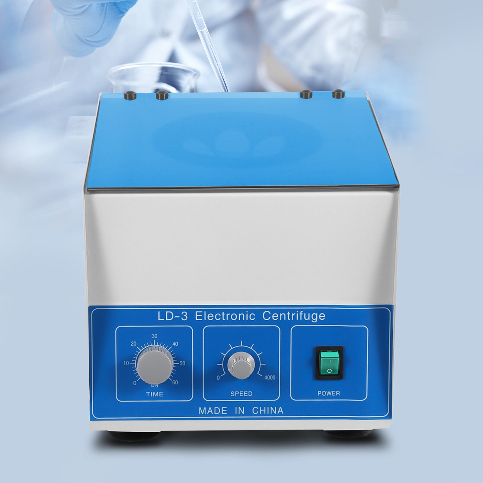 50mlx6 Electric Lab Benchtop Centrifuge 4000rpm Desktop Centrifuga ...