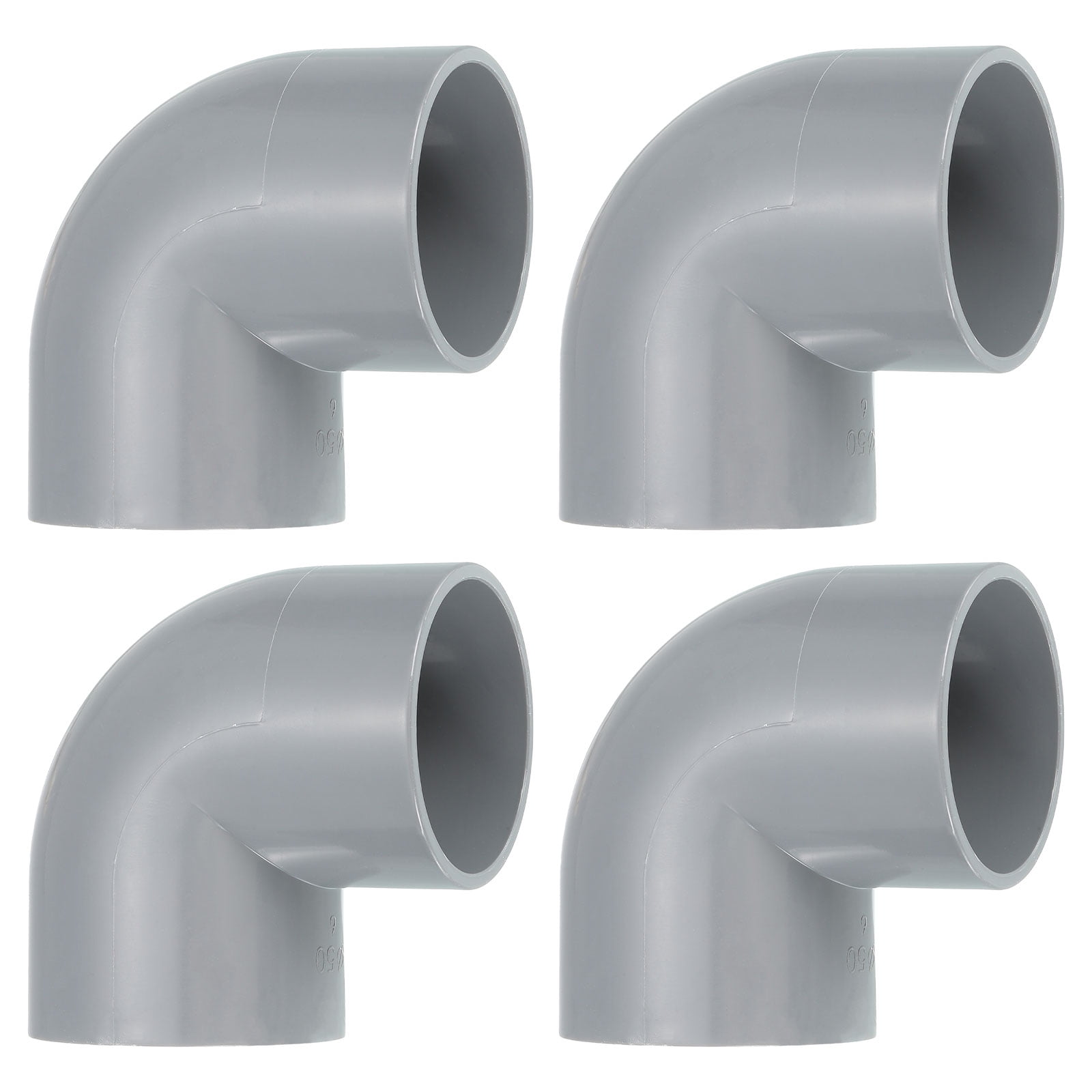 50mm 90 Degree Elbow, 4Pcs Pipe Fittings Connectors, Grey - Walmart.com