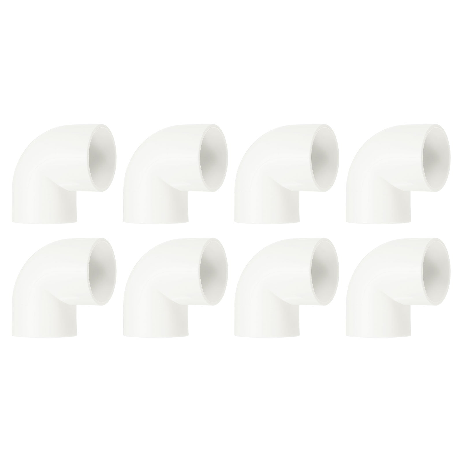 50mm 90 Degree Elbow, 8Pcs Pipe Fittings Connectors, White - Walmart.com
