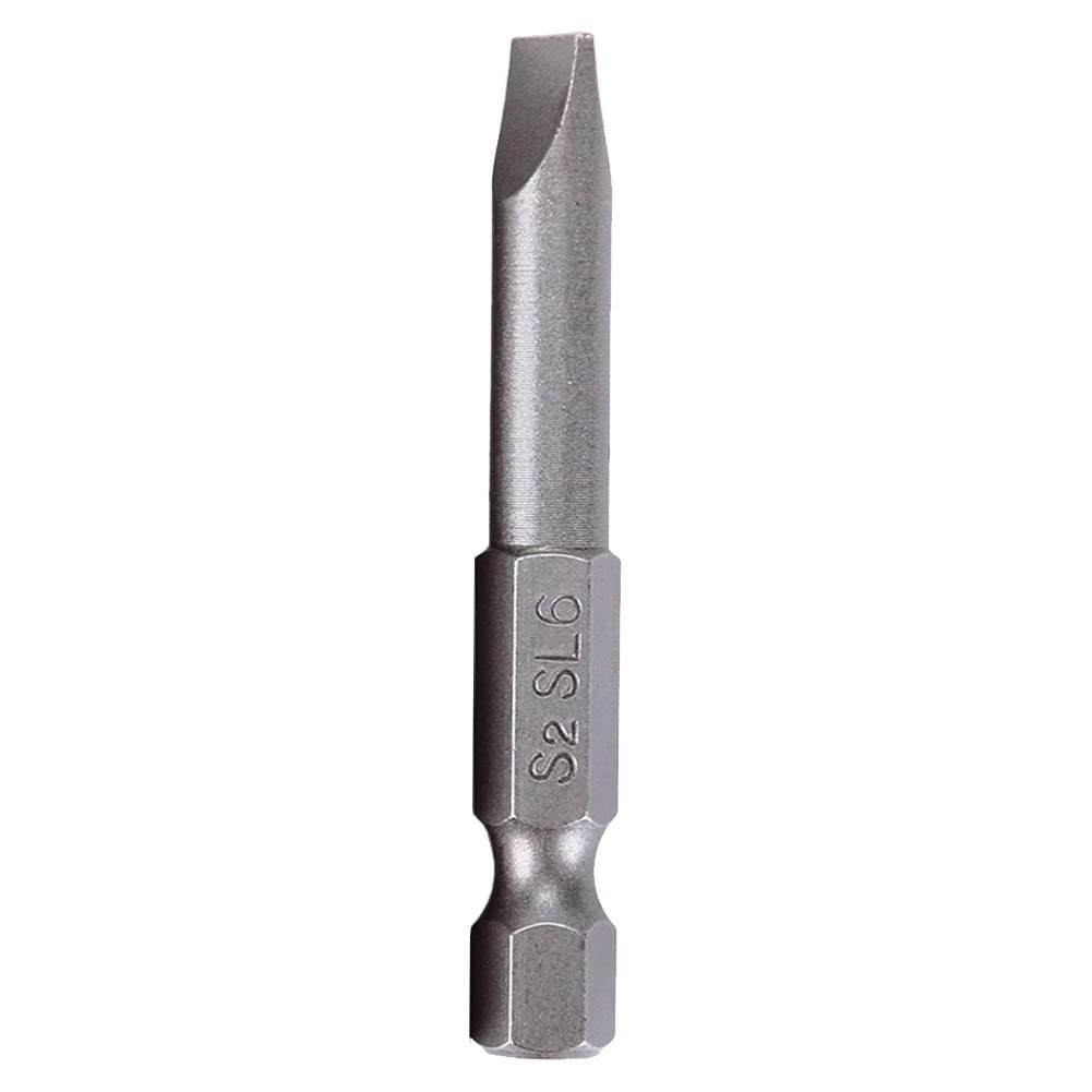 50mm Alloy Steel Magnetic Slotted Tip Screwdriver Bit for Electric and ...