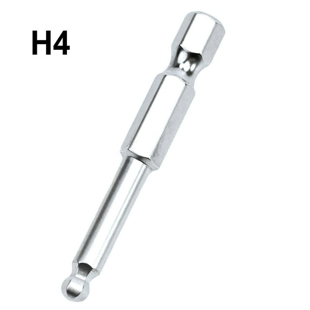 50mm Ball End Hex Screwdriver Bit Magnetic Hexagon Head Wrench Metric ...