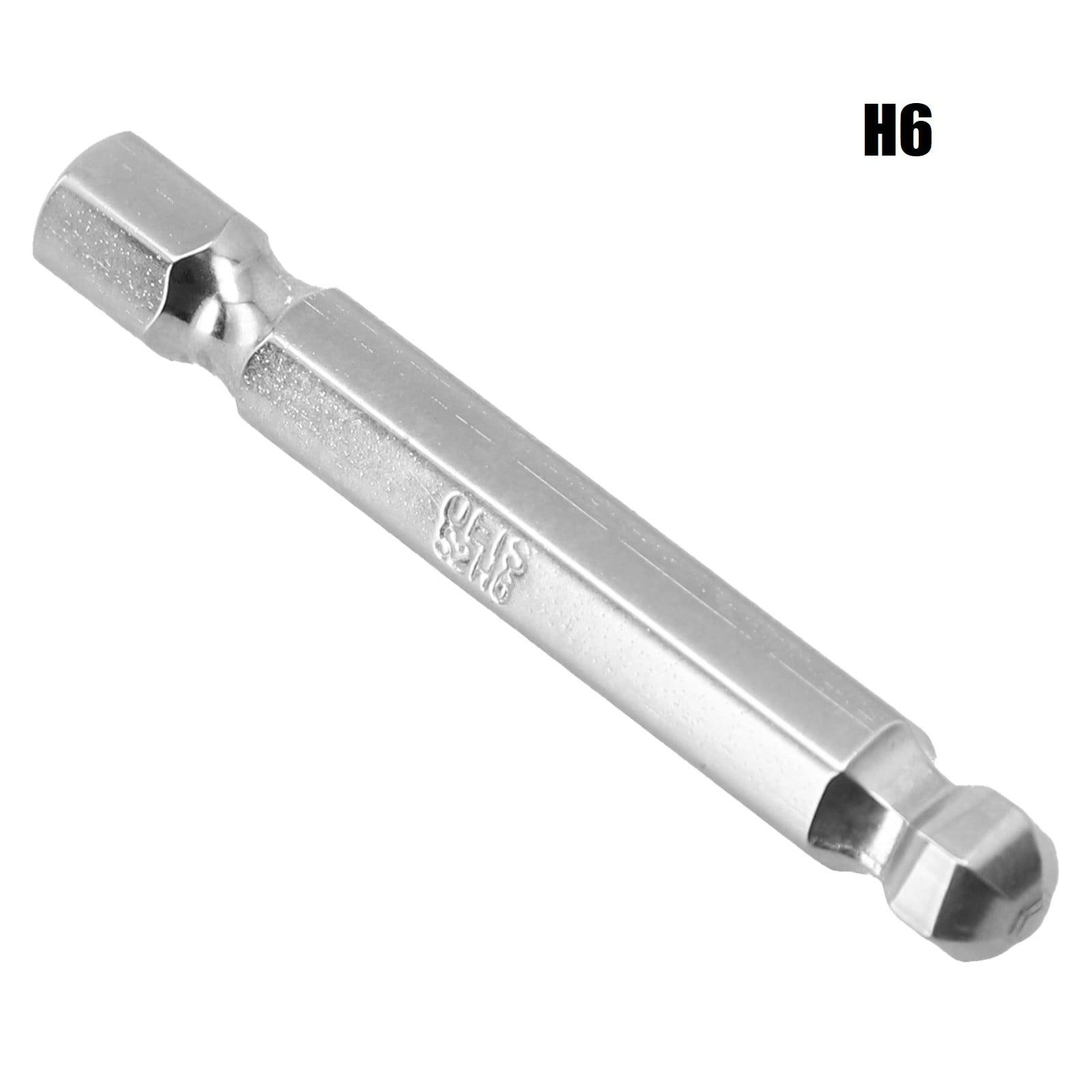 50mm Ball End Hex Screwdriver Bit Magnetic Hexagon Head Wrench Metric ...