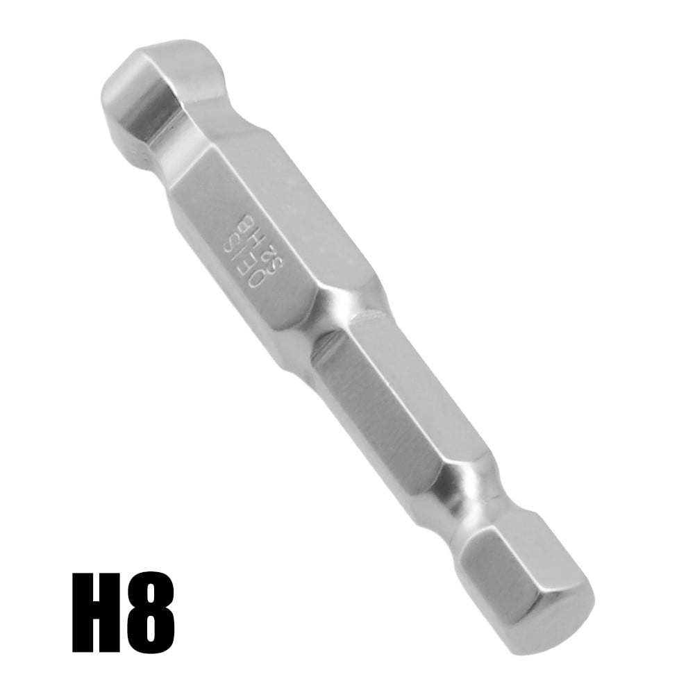 50mm Ball End Hex Screwdriver Bit Magnetic Hexagon Head Wrench Metric ...