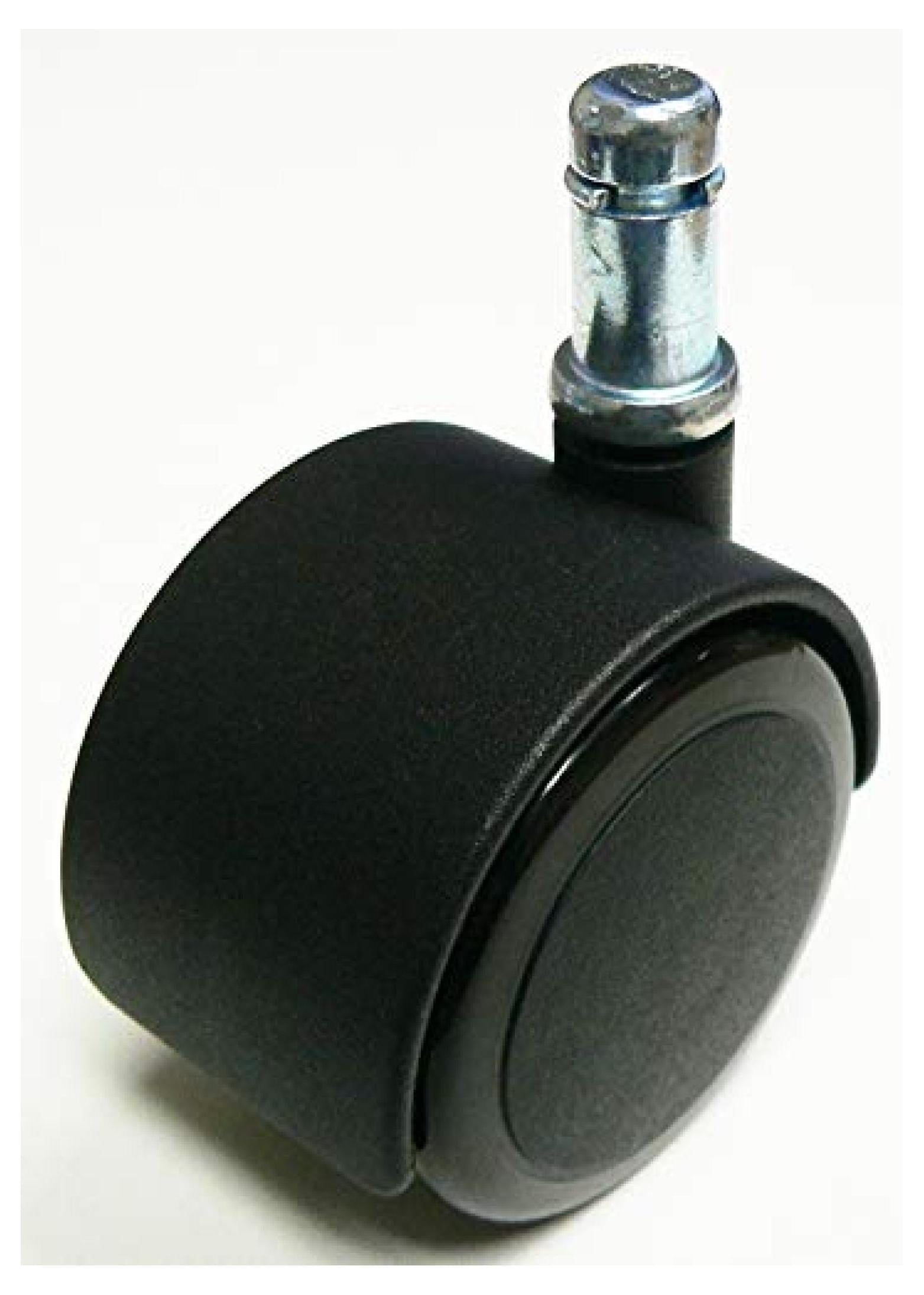 50mm Chair Casters - 2" Soft Wheel Replacement Casters with 3/8" x 1 ...