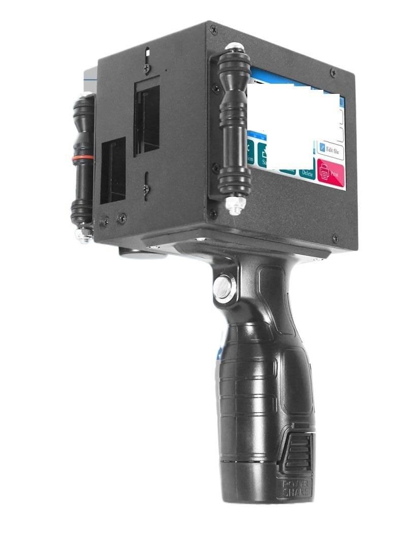 50mm Handheld Inkjet Printer Gun For QR Barcode Batch Number Expiry ...