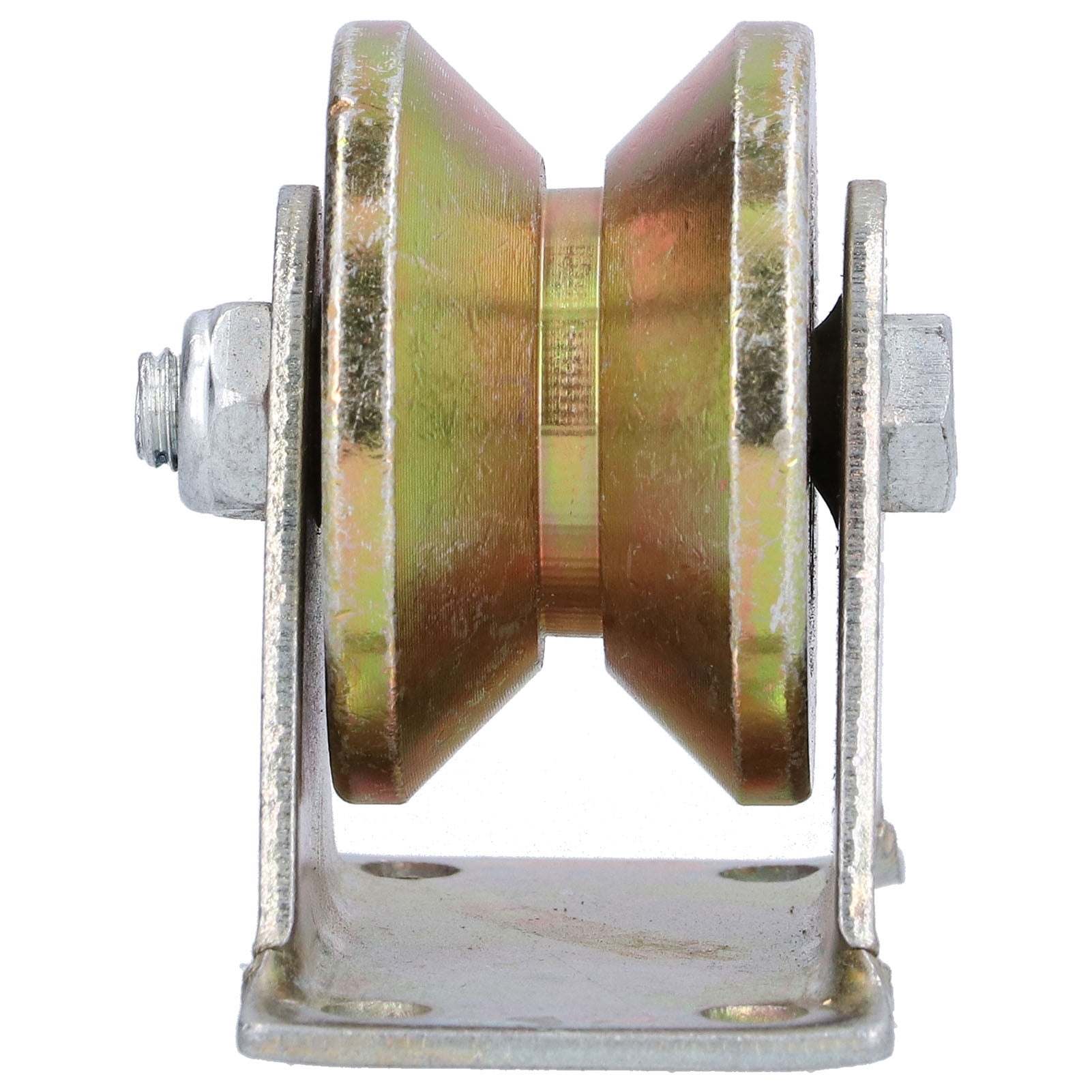 50mm Heavy Duty Caster with Bracket for Rolling Gates - Grooved Wheel ...