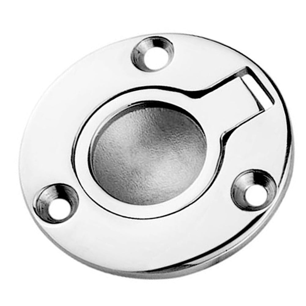 50mm Round Flush Ring Handle Pull Cupboard Floor Door Basement Loft ...