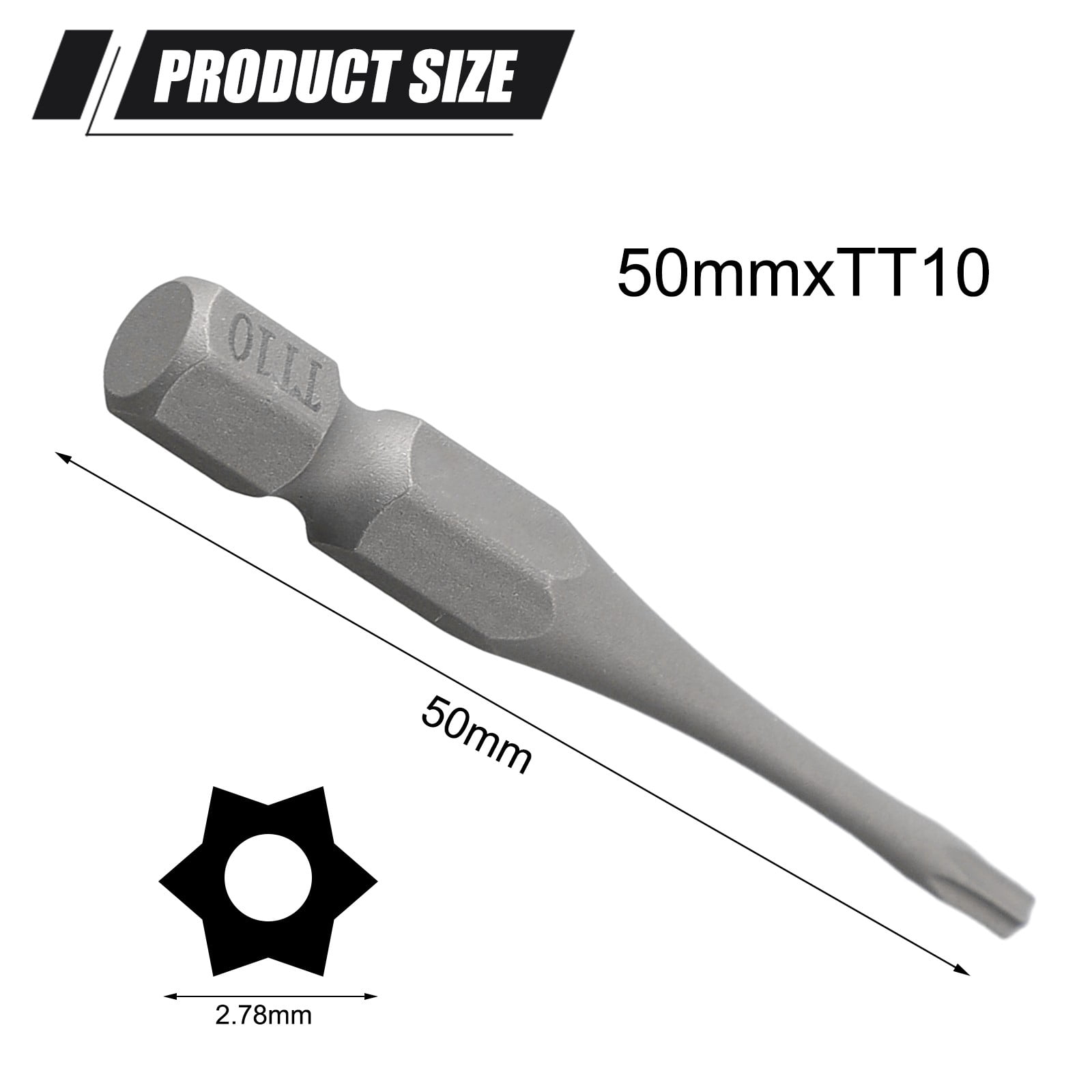 50mm Star Screwdriver Bit for Electric Drill Magnetic Hex Shank ...