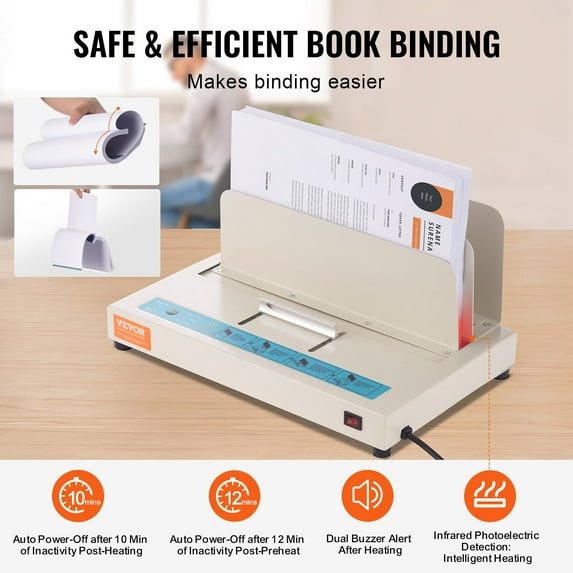 50mm Thermal Binding Machine for Office Use, 500-Sheet Capacity, A3 ...