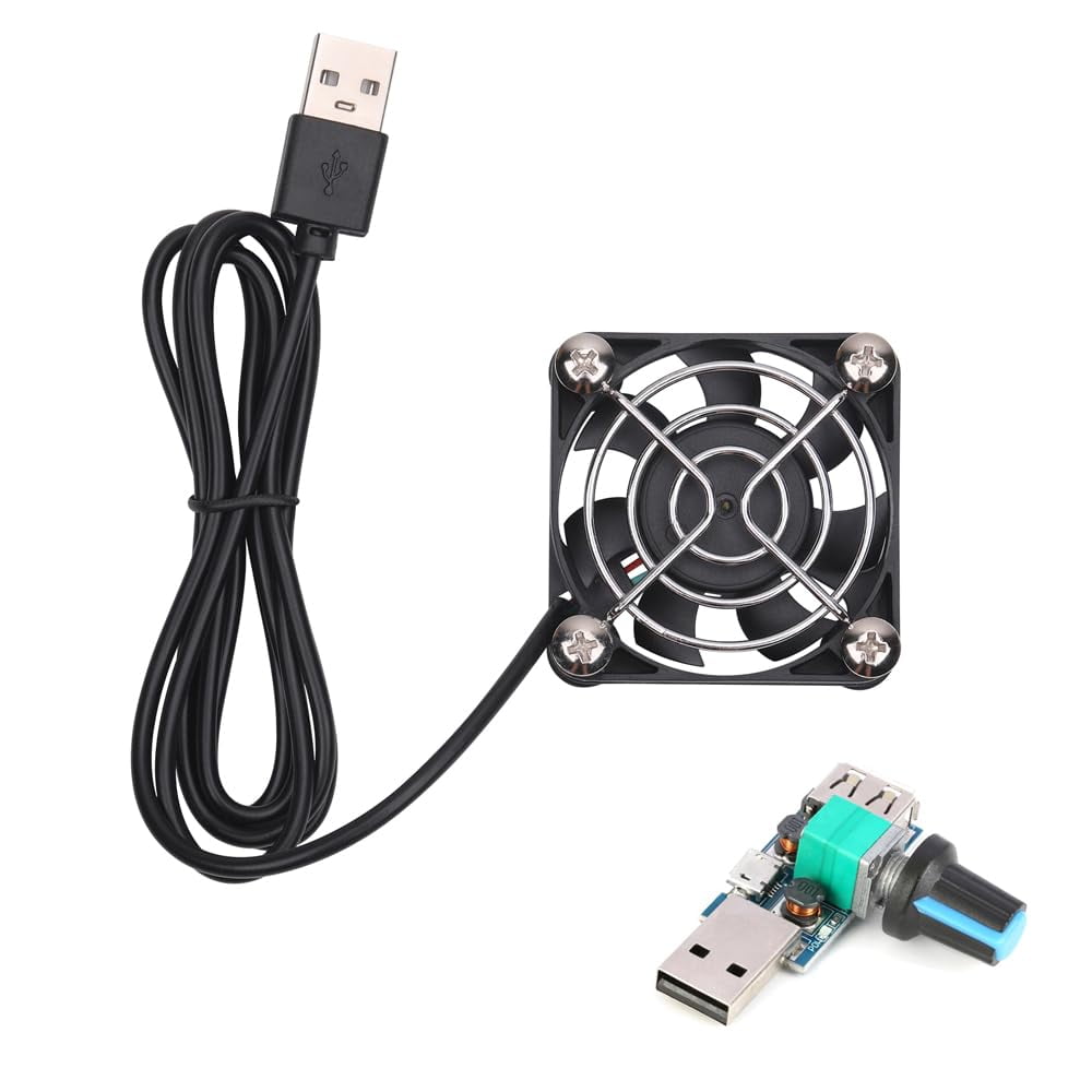 50mm USB Fans with KEF16 Speed Control,USB Brushless Cooling DC 5V 50mm ...