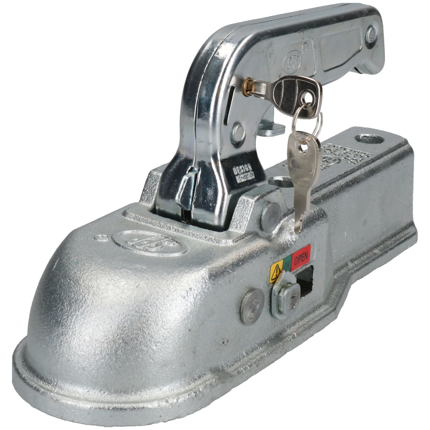 50mm Unbraked Trailer Coupling Heavy Duty Cast Design Tow Hitch with ...