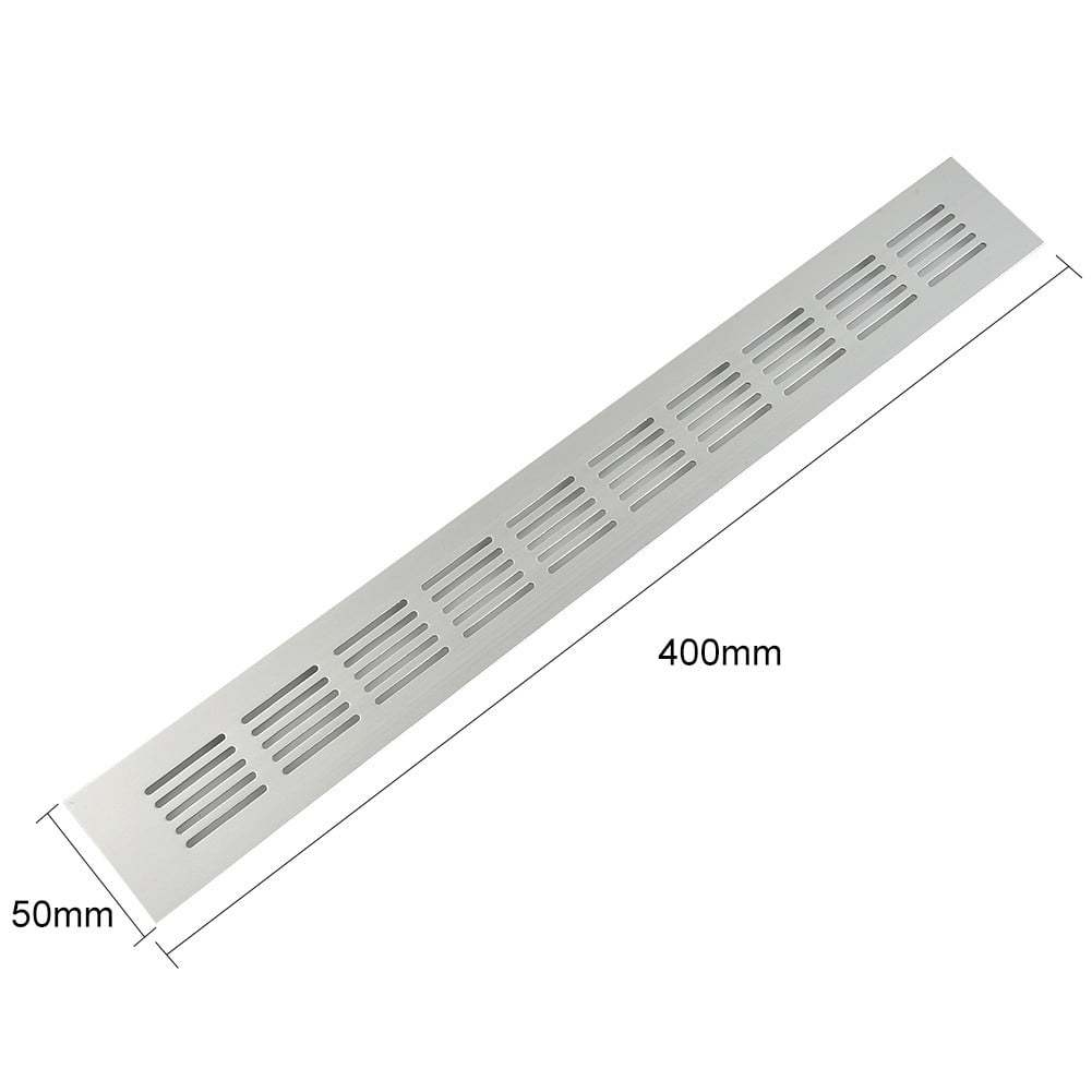 50mm Ventilation Grille Aluminium Rectangular Cabinet Wardrobe Air Vent ...