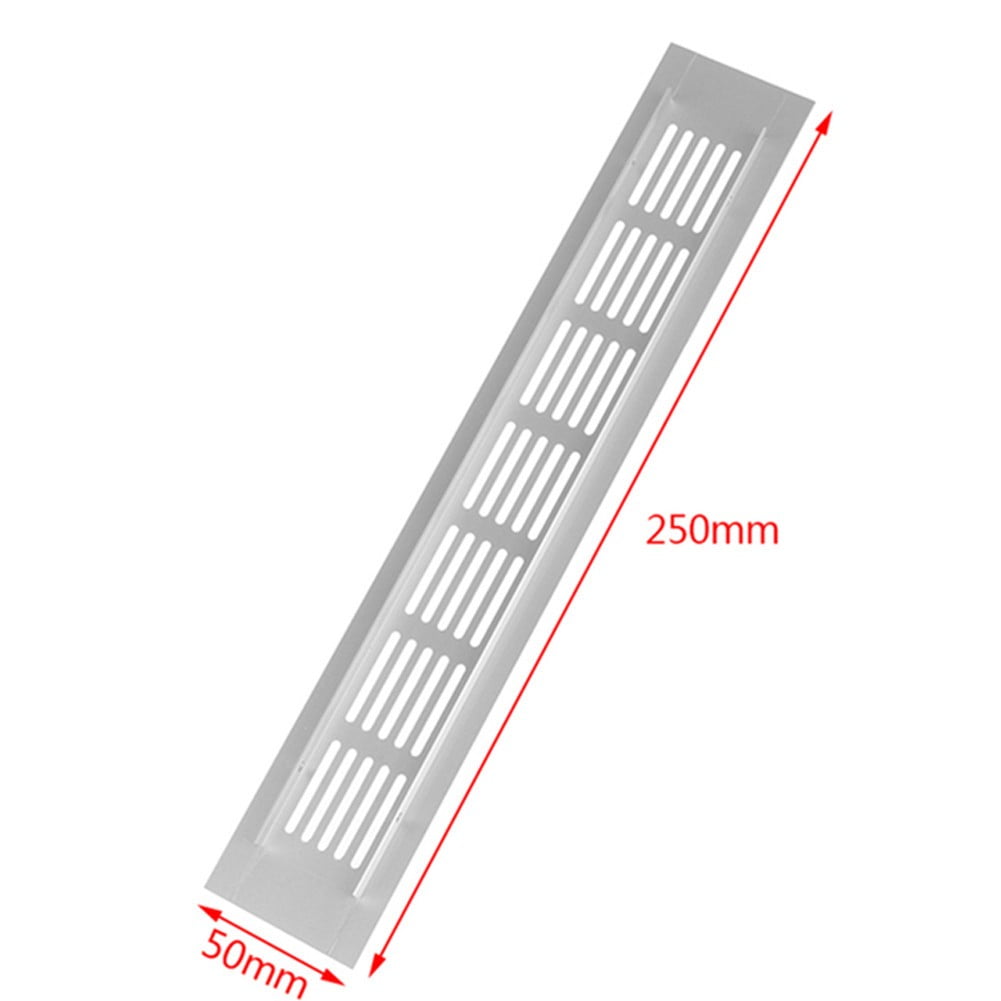 50mm Ventilation Grille Aluminium Rectangular Cabinet Wardrobe Air Vent ...