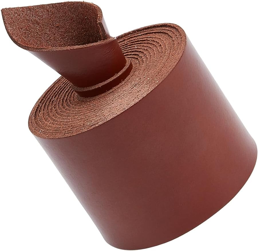 50mm Wide Leather Strap 200cm Long Glossy Leather Strips 1.2mm Thick ...