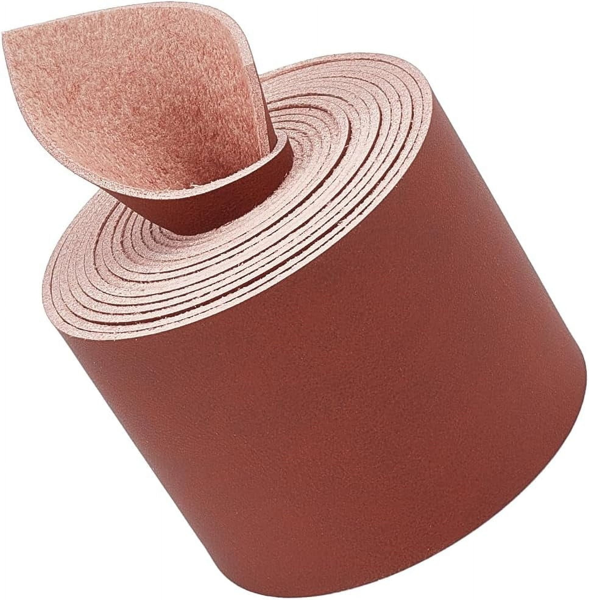 50mm Wide Leather Strips 2m Long Full Grain Genuine Leather Strap 1.2mm ...