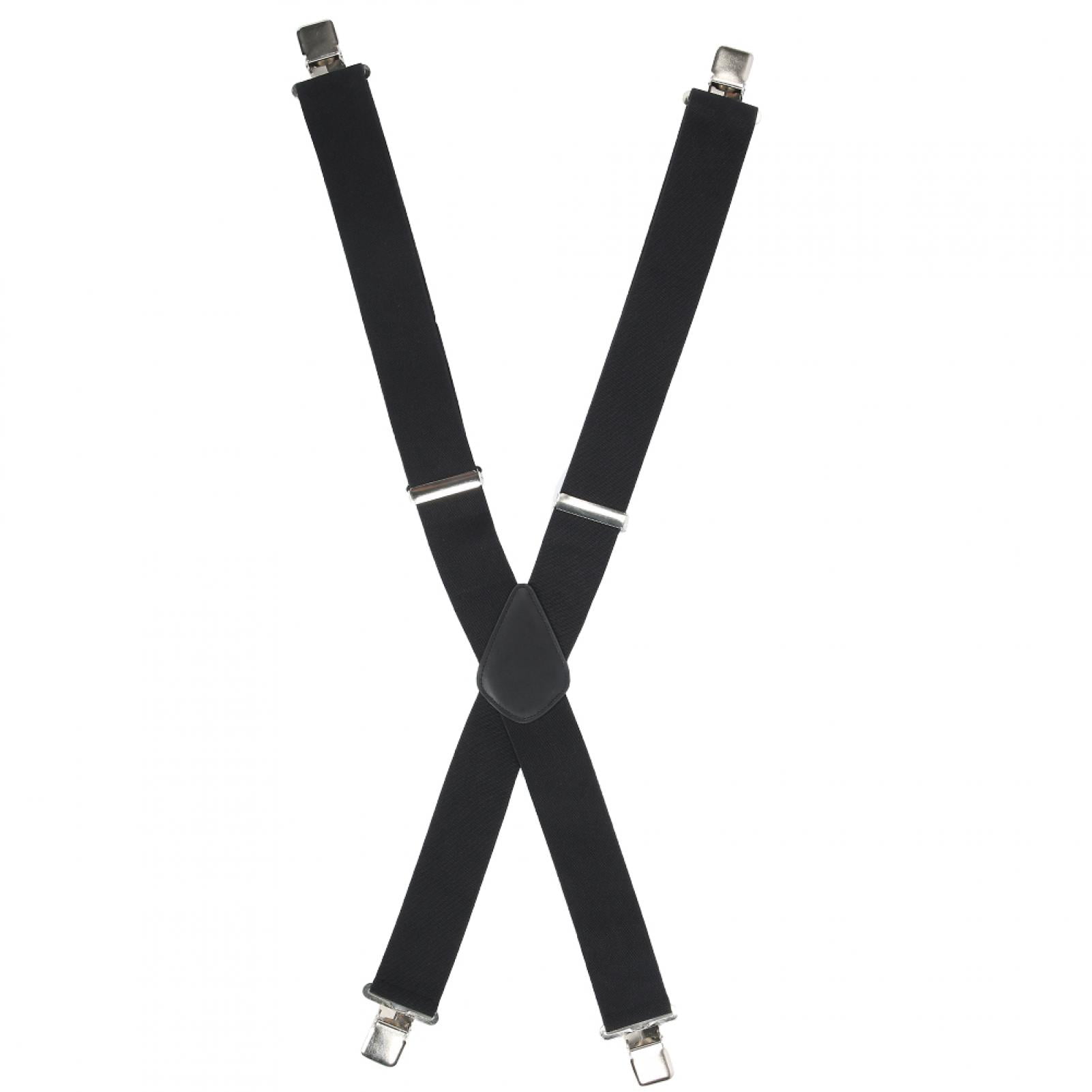 50mm Wide Suspenders Strap Clip X Type Elastic Heavy Duty Men's Strip ...