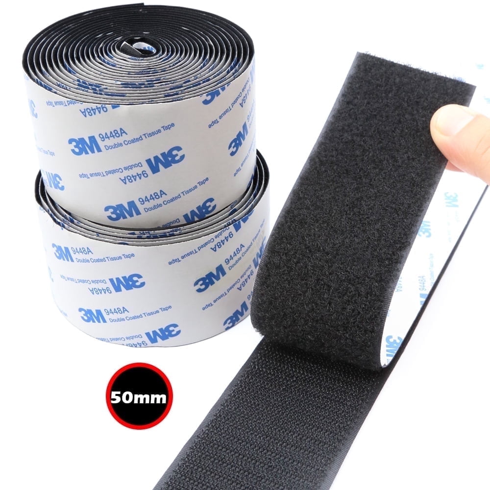 50mm x 3m Heavy-Duty Adhesive Hook & Loop Tape - Heat Resistant ...