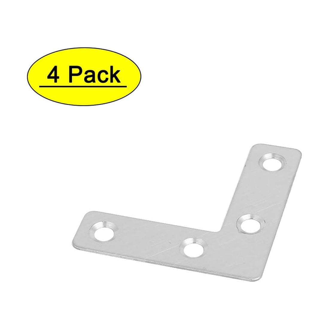 50mmx50mmx1mm Stainless Steel Flat L Shaped Corner Brace Repair Plates ...