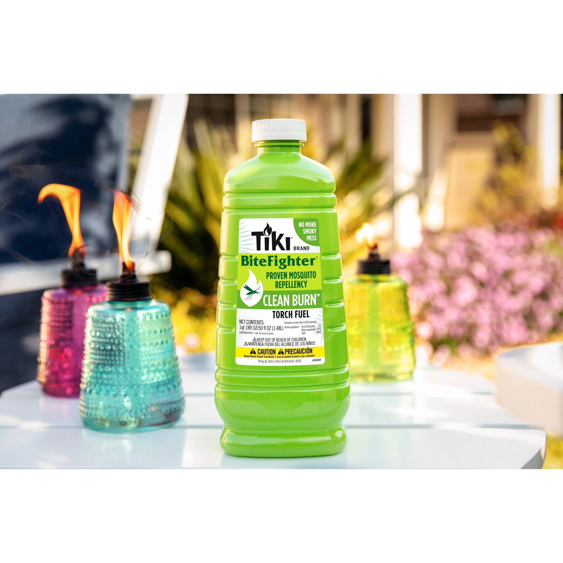 50oz Clean Burn BiteFighter Torch Fuel: Mosquito Repellent, Outdoor Use ...