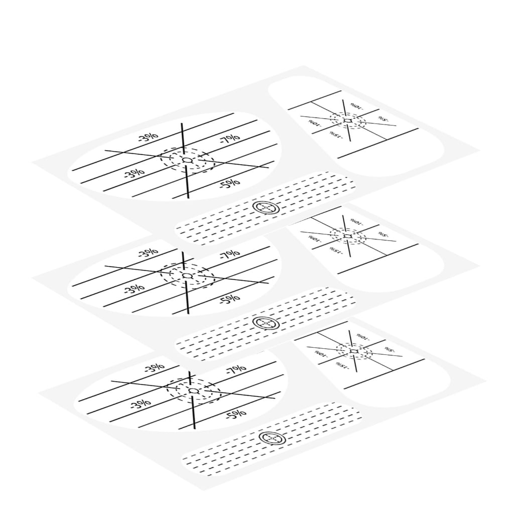 50pack Golf Club Stickers Practice Stick Face Impact Tape Golf Practice ...