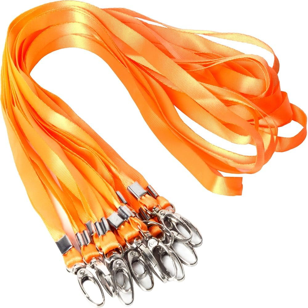 50pack Lanyards for Id Badges Holder Bulk Lanyard with Clip Swivel ...