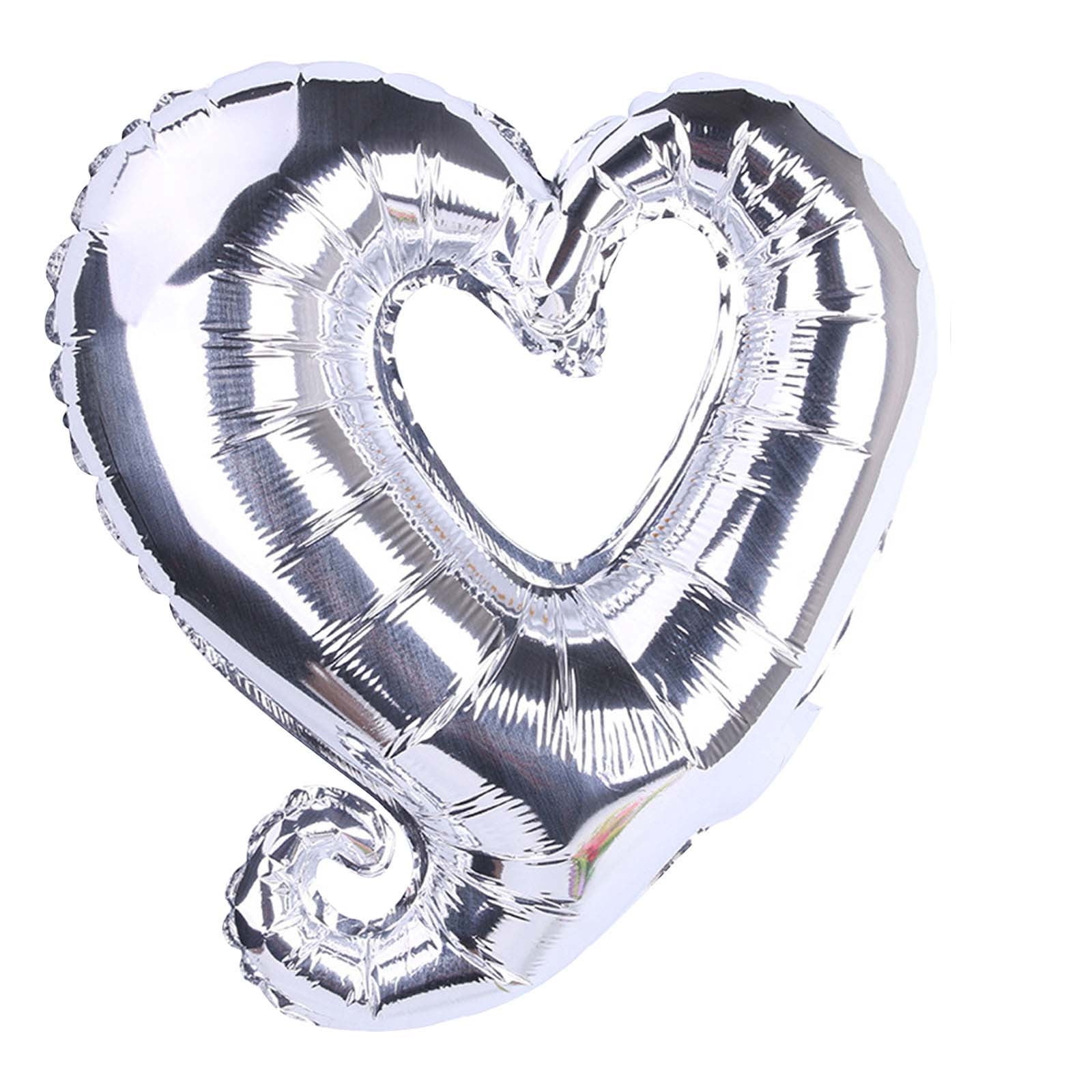 50pc 18 Inch Hooked Heart-shaped Aluminum Film Wedding Decoration ...