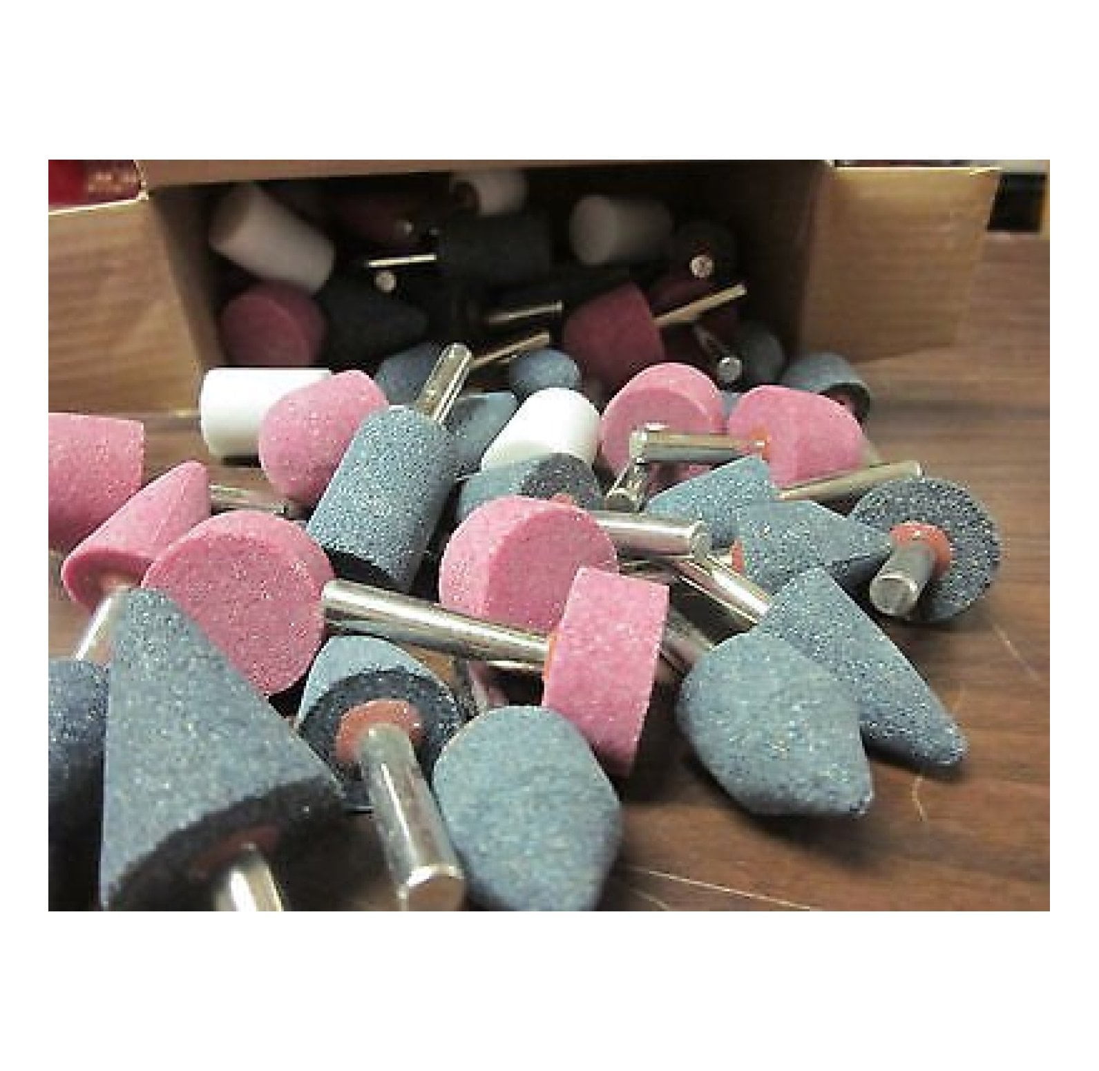 50pc GIT INDUSTRIAL TOOL MOUNTED GRINDING STONE ASSORTMENT BITS 1/4" DRILL MSA50 - Walmart.com