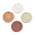 50pc Handmade Polymer Clay Pendants Flat Round Mixed Color 31~32.5x4~4 ...