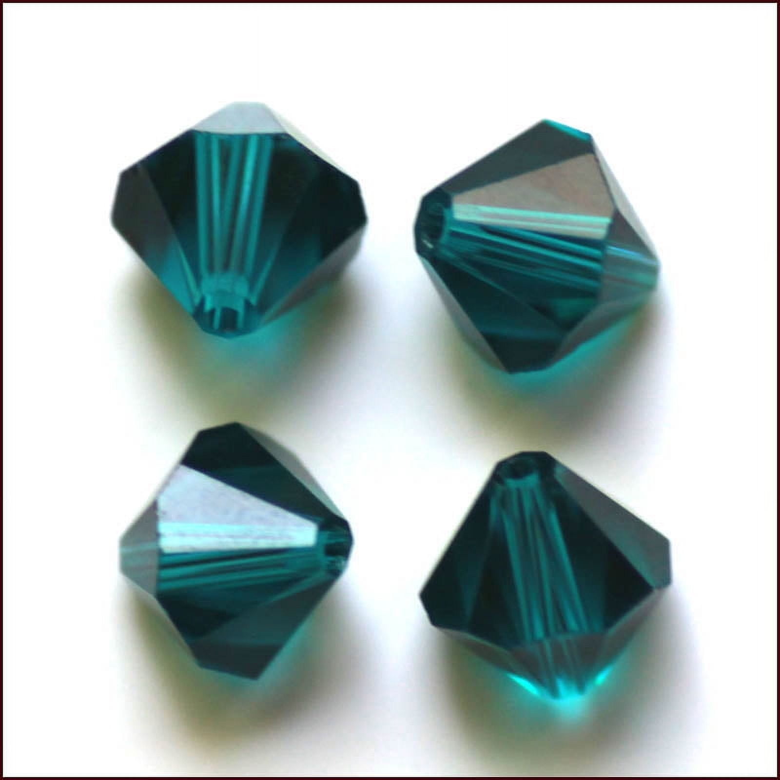 50pc Imitation Austrian Beads Grade AAA K9 Glass Faceted Bicone Teal ...