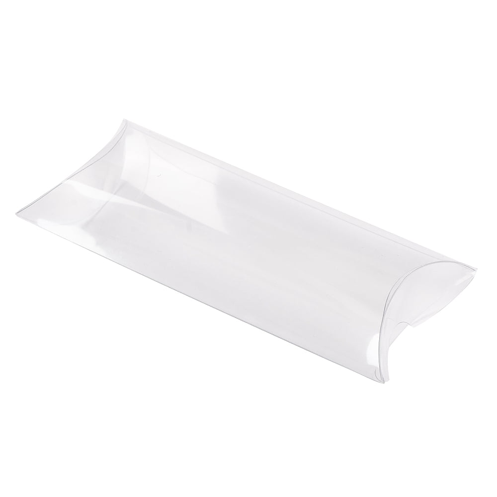 50pc PVC Pillow Gift Storage Boxes Clear 13.95x6.35x2.5cm - Walmart.com