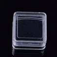 50pc Plastic Bead Containers Square Clear 4x4x2.2cm Inner Diameter: 3 ...