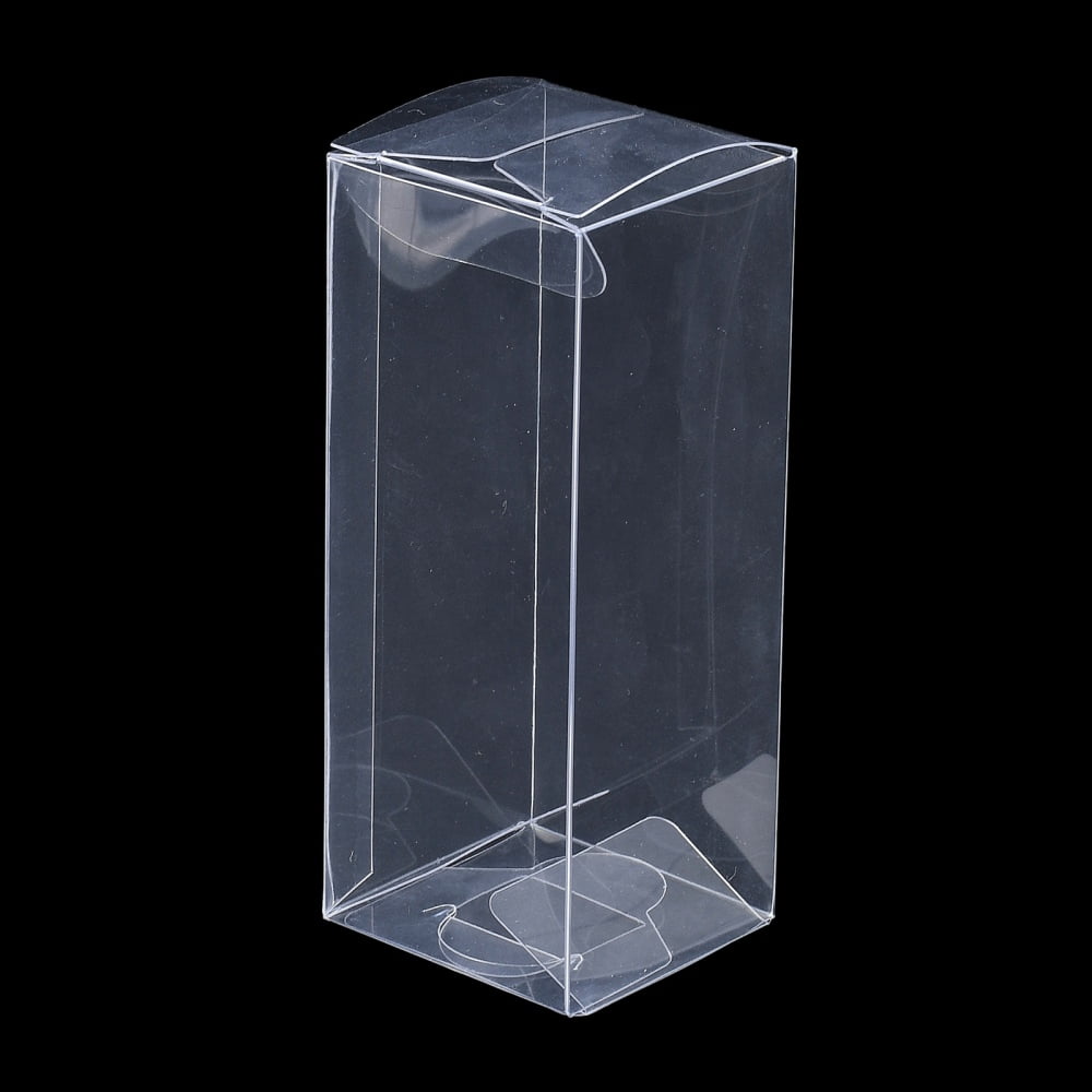 50pc Rectangle Transparent Plastic PVC Box Gift Packaging Waterproof ...