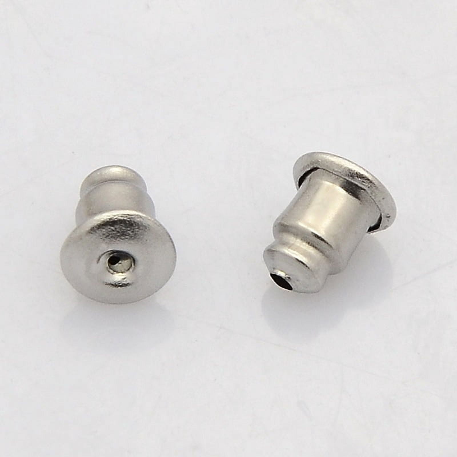 50pc Resistant 304 Stainless Steel Ear Nuts Earring Backs Stainless ...