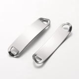 50pc Resistant Rectangle 201 Stainless Steel Links connectors Stainless ...