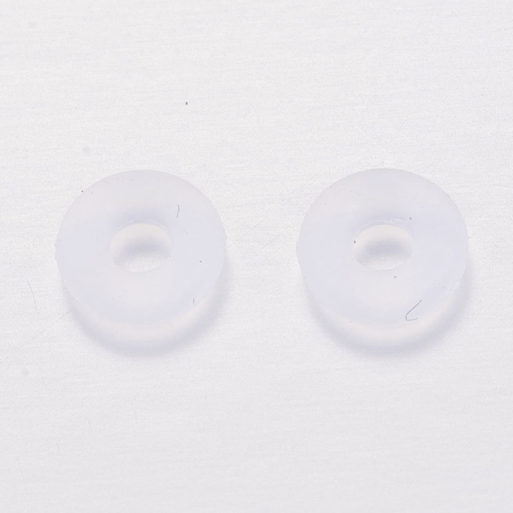 50pc Rubber O Rings Donut Spacer Beads Fit European Clip Stopper Beads ...