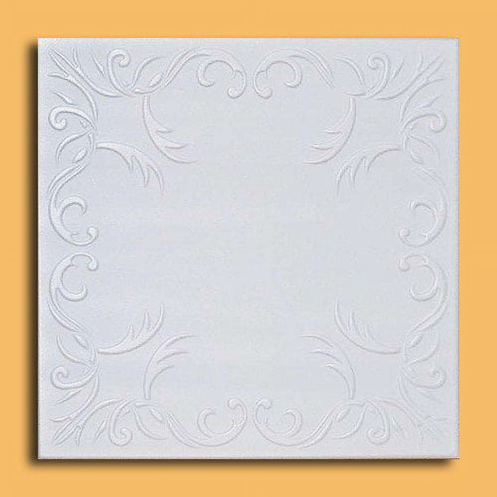50pc of Roven White (20"x20" Foam) Ceiling Tiles - Covers About 135sqft ...