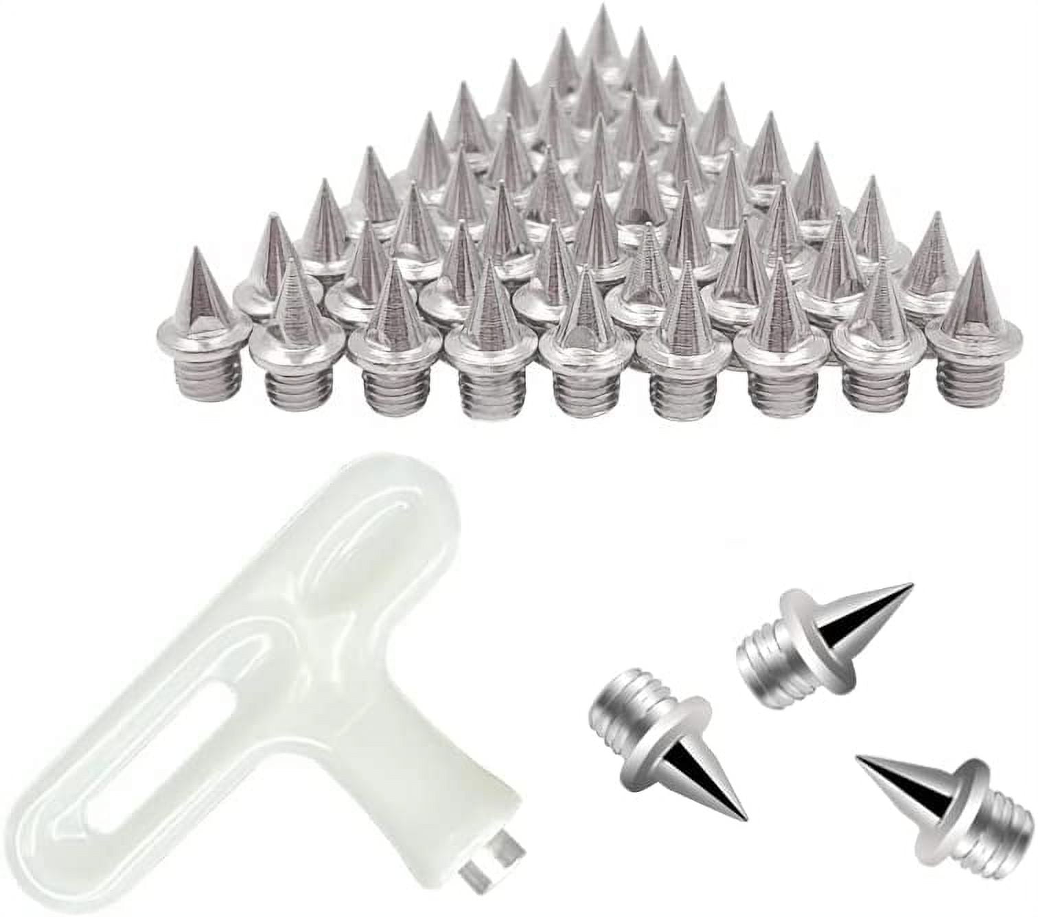 50pcs 1/4inch Spikes Replacement, Steel Track and Cross Country Spikes ...
