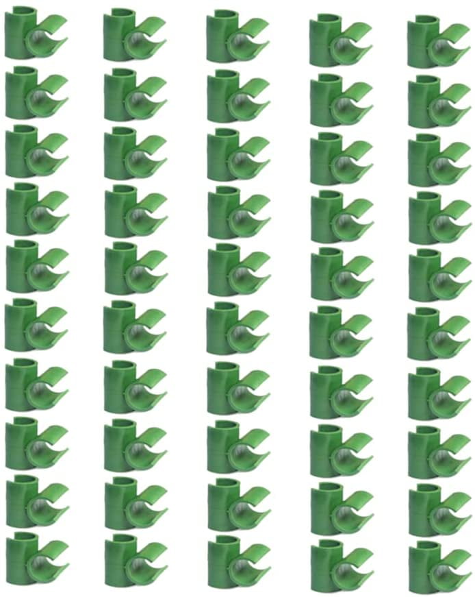 50pcs 11mm Cross Buckle Fixing Clip Garden Trellis Plant Connector ...