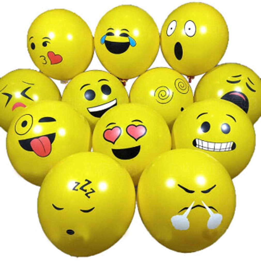 50pcs 12inch Latex Balloons ZS23 for Happy Birthday Party Face Balloons ...