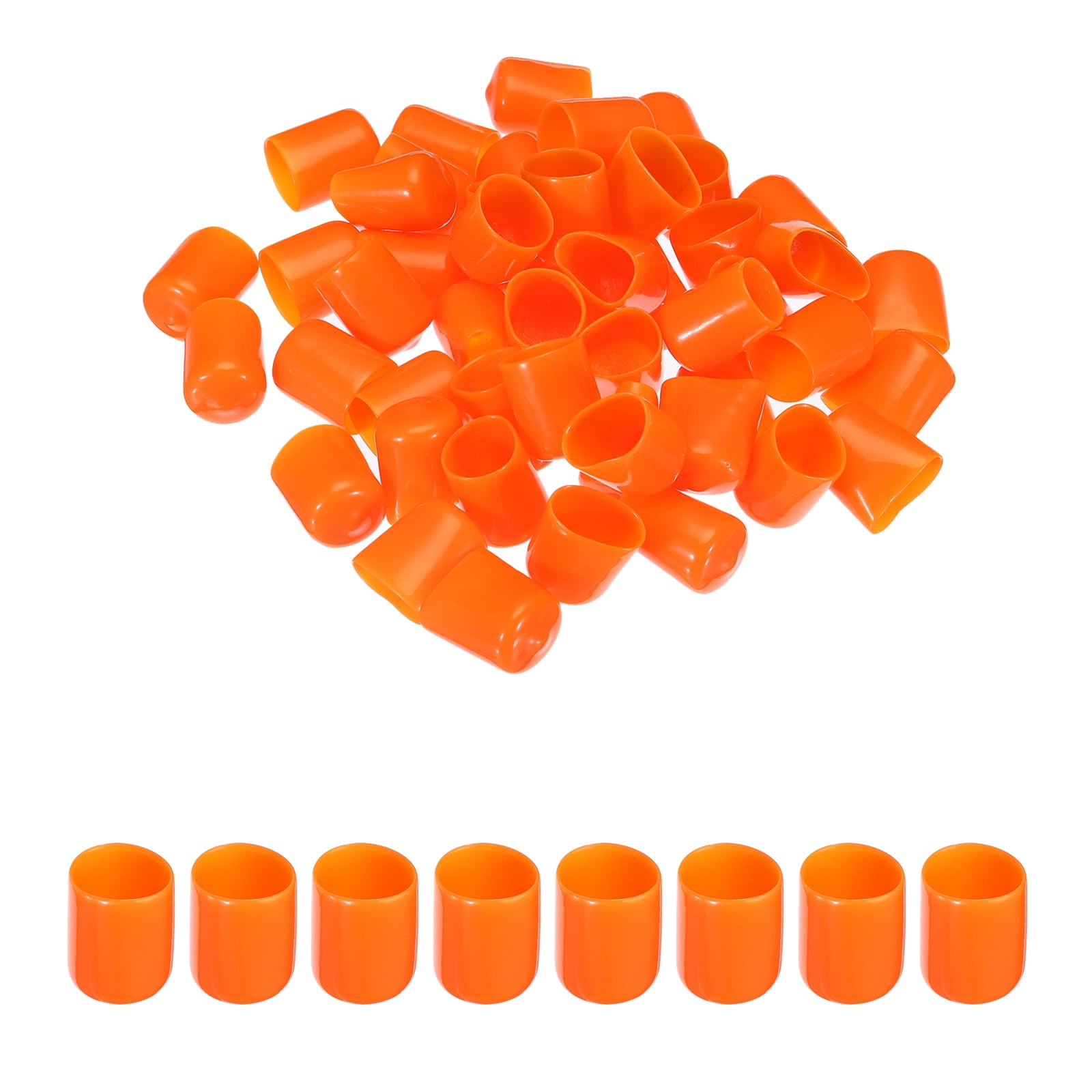 50pcs 16mm(5/8') Rubber End Caps Cover Vinyl Screw Thread Protector ...