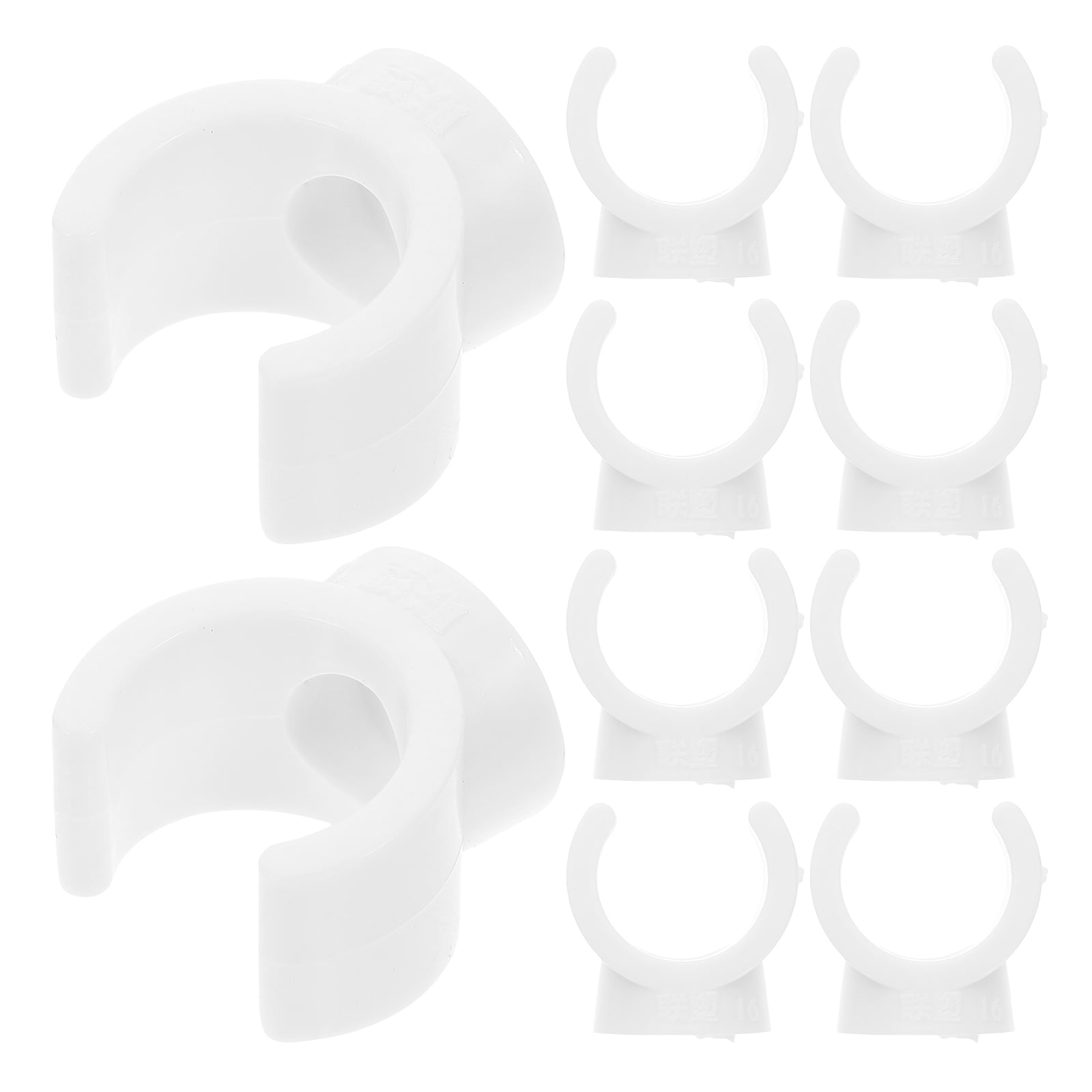 50pcs 16mm Pipe Clamps U Shaped Plastic Pipe Holders For Water Gas ...