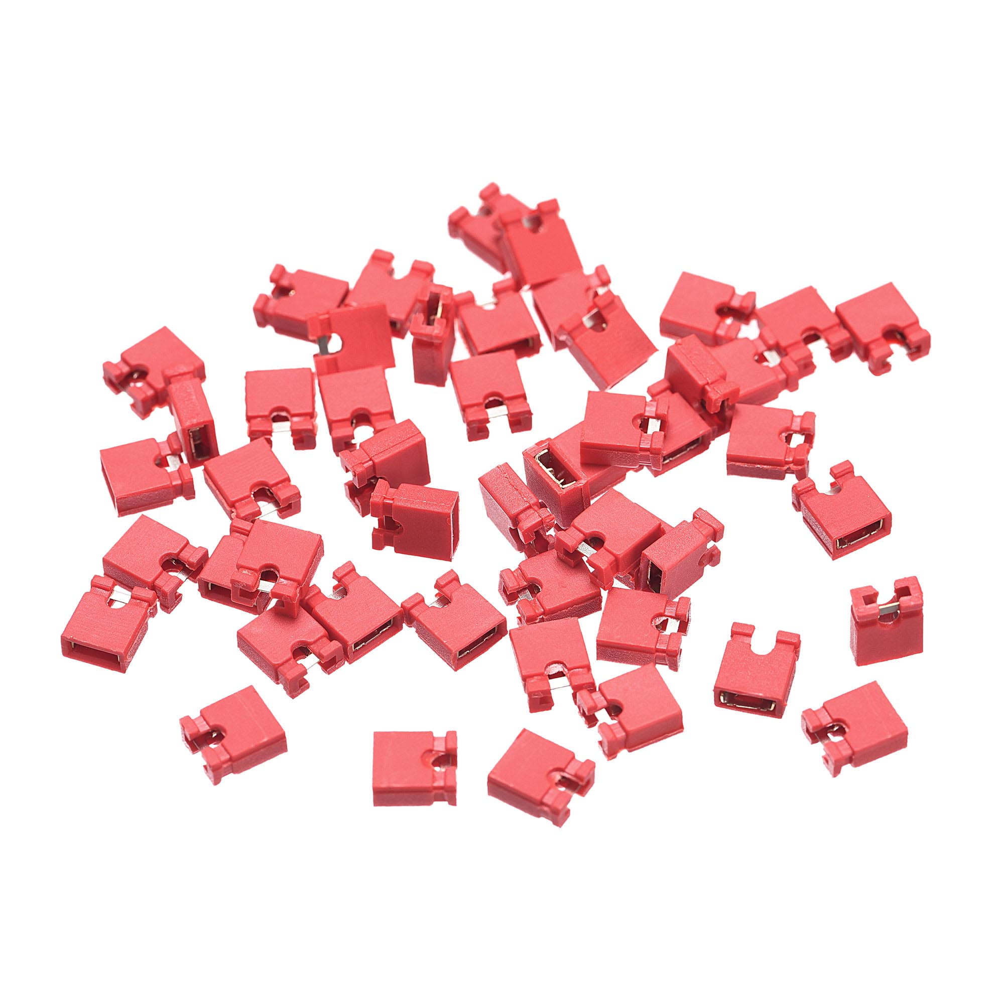50pcs 2.54mm Standard Pin Header Jumper Cap Short Circuit Connection ...