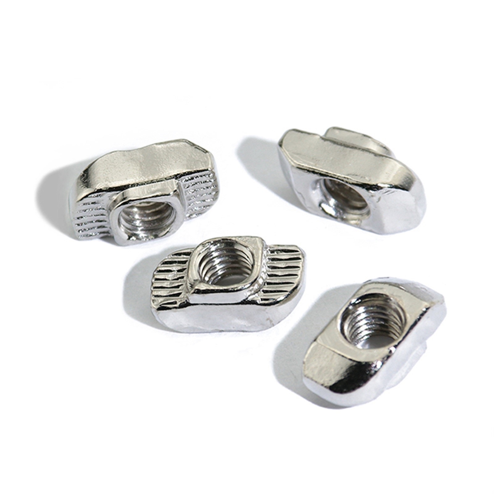 50pcs/20pcs m3 m4 m5 T nut Hammer Head Nut bolt Nickel Plated for 2020 ...
