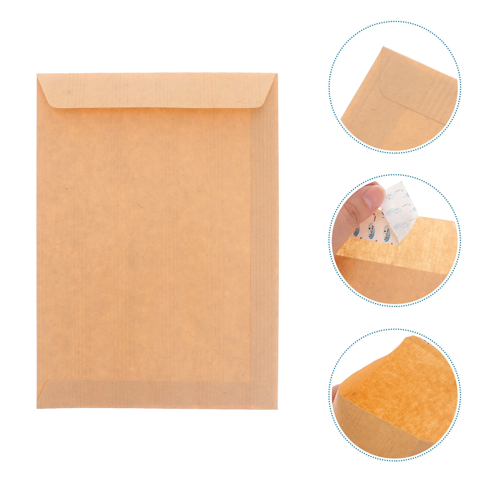 50pcs Kraft Paper Envelopes for Home Use and Practical 229x162mm ...