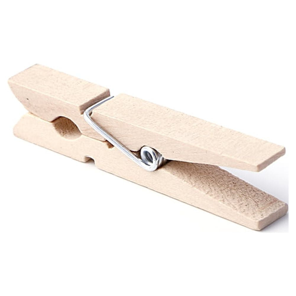 50pcs 25-72MM Natural Wooden Clothes Photo Paper Peg Clothespin Craft ...