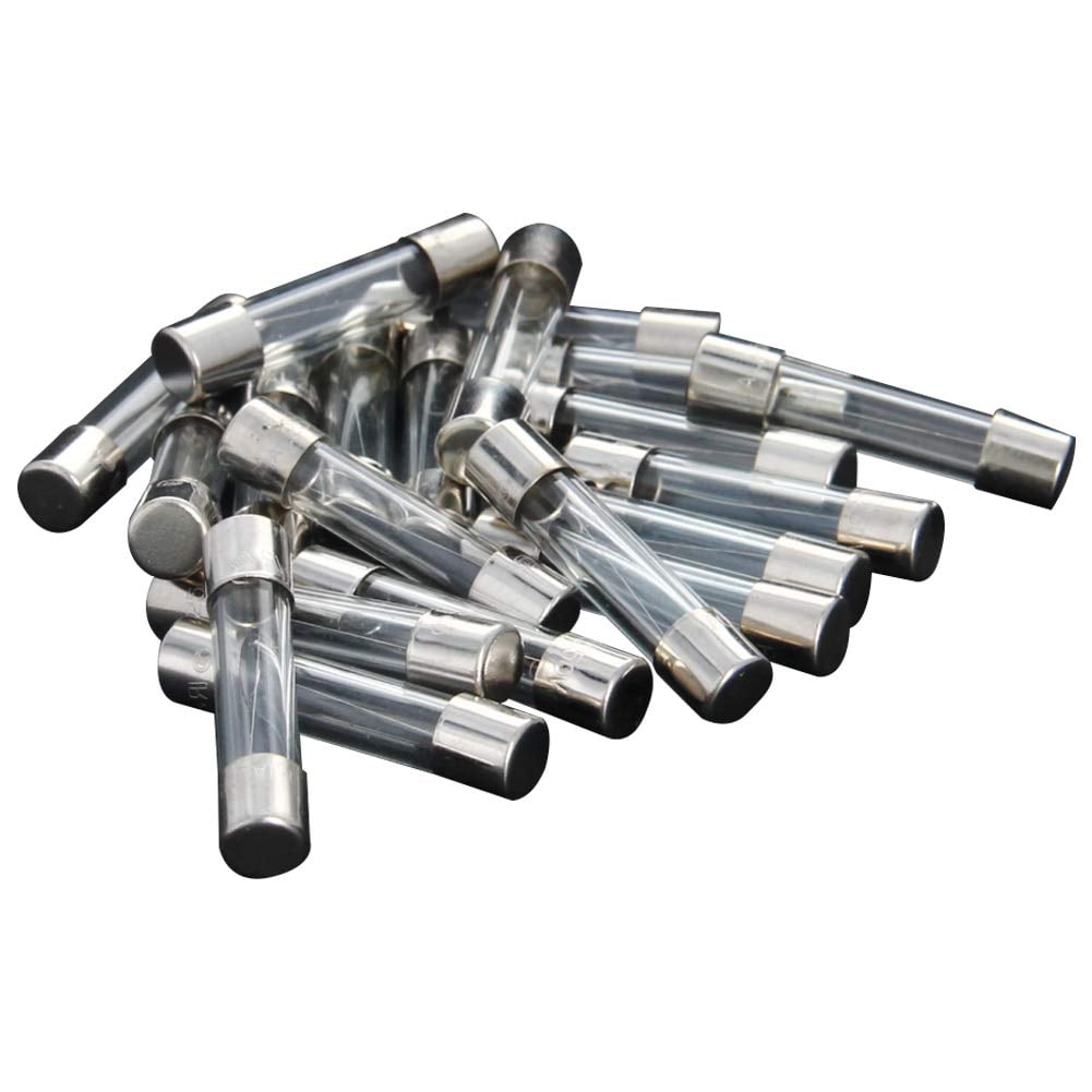50pcs 250V 1A Fast Blow Fuse Fast Acting Glass Tube Fuses 6x30mm ...